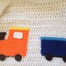 Baby or Toddler Crocheted Blanket. Bright Colored Trains. XL Afghan You ...