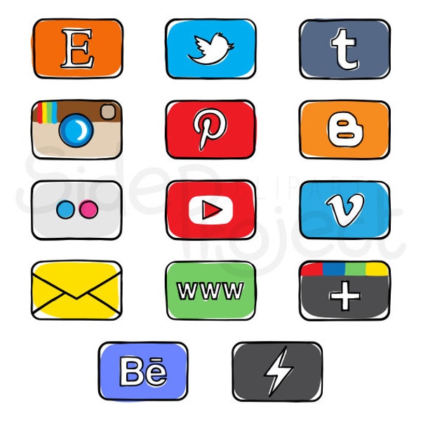 Facebook Buttons - Etsy