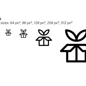 50 Eco Packaging Icons - Etsy