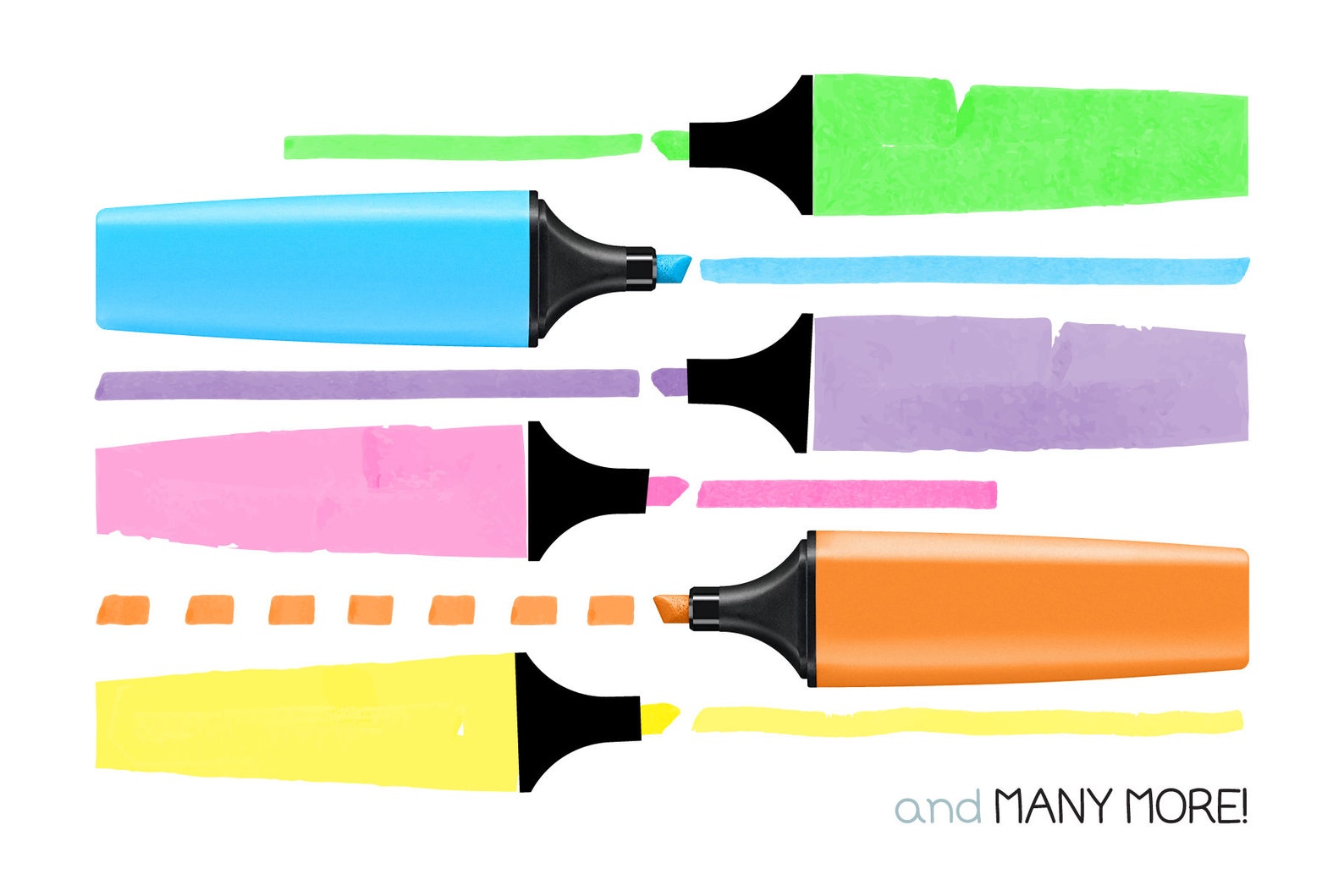 AI Highlighter Pen Brushes - Etsy