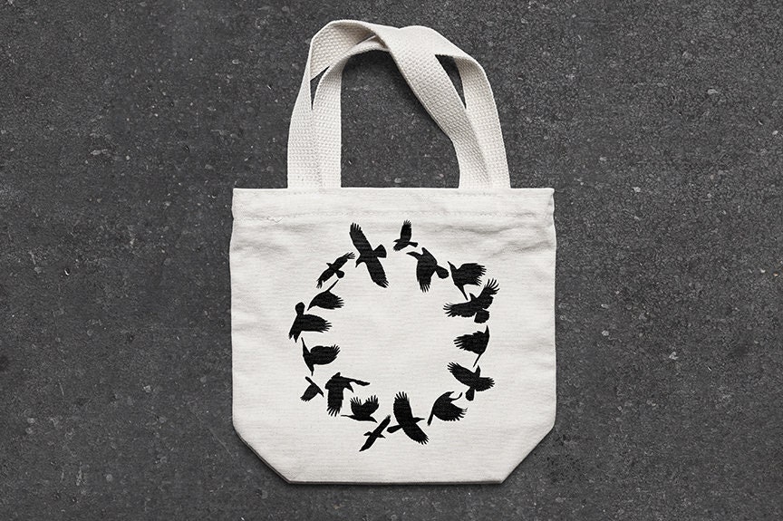 Crows in a Circle - Etsy