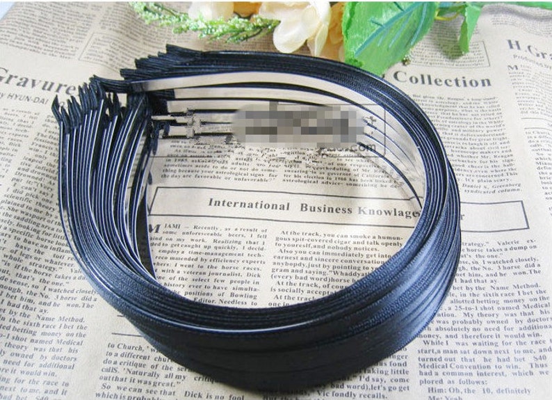 Wholesale 100pcs 10 Colors 5mm Satin Ribbon Sticked Metal(steel ...