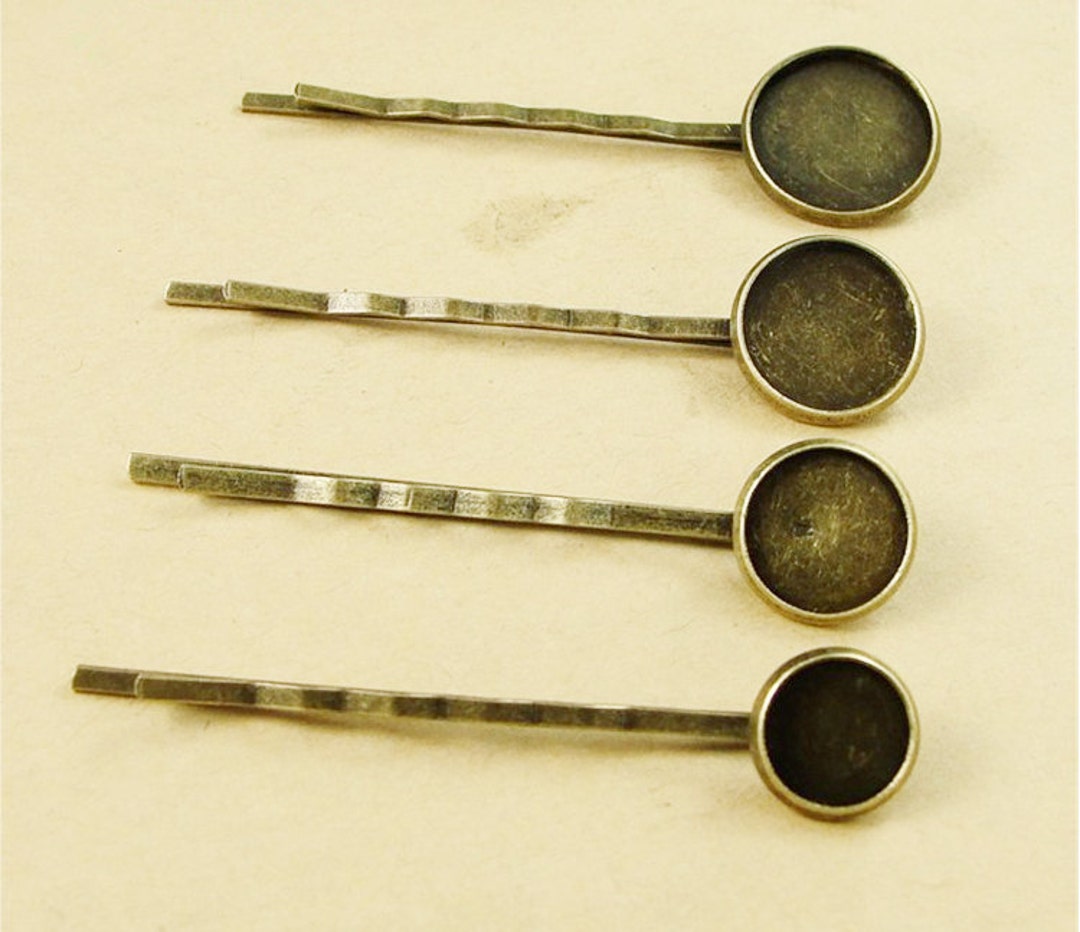 Wholesale 100pcs Antique Bronze Clips, 25mm Cabochon/cameo Base ...
