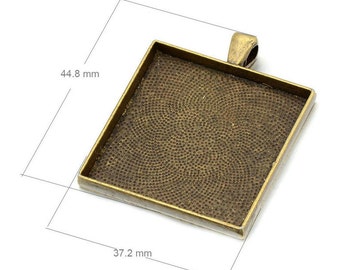 Square Pendant - Etsy