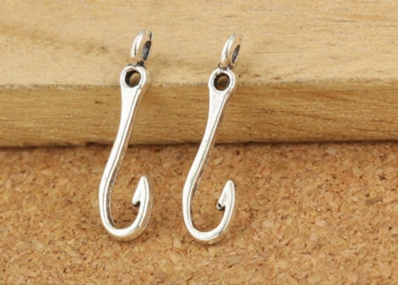 Wholesale 100pcs Antique Silver tone/Antique Bronze Fish Hook | Etsy