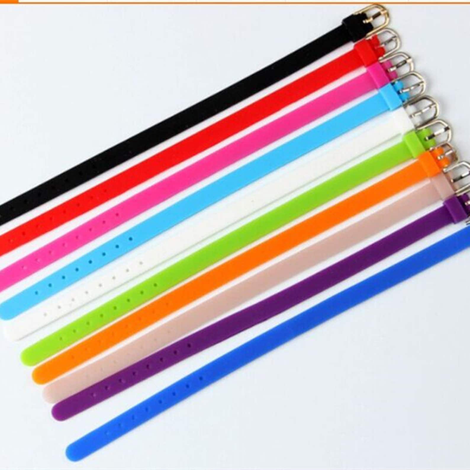 Wholesale 50pcs Adjustable Blank Silicone Bracelet Strap - Etsy