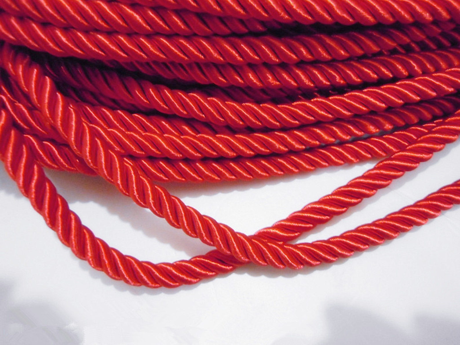 Wholesale 100yds 5mm Round Black/red/brown Twist Silk Cords - Etsy