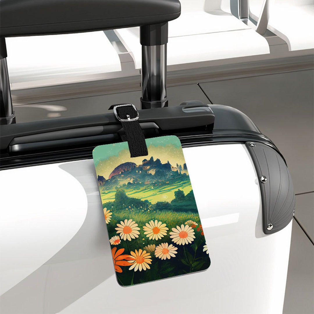 Landscape Design Luggage Tag Colorful Travel Bag Tag Graphic Luggage ...