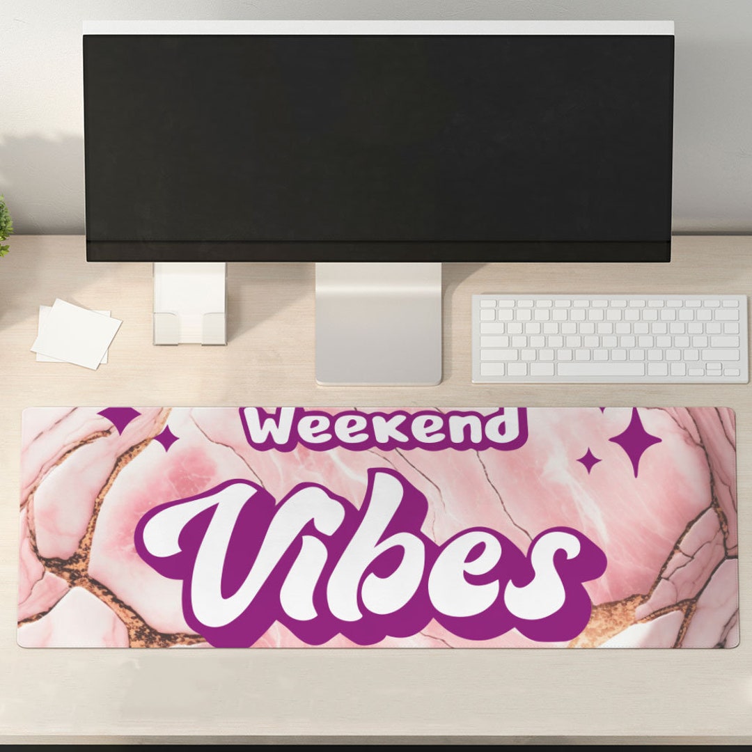 Weekend Desk Mat Art Desk Pad Funny Laptop Desk Mat - Etsy