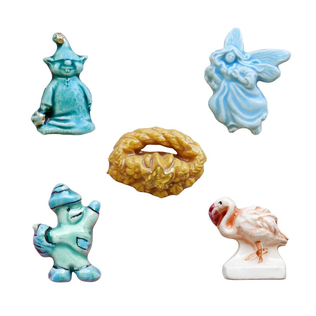 Vintage Miniature Figurine French Feve, Gnome Wizard, Elf, Fairy ...