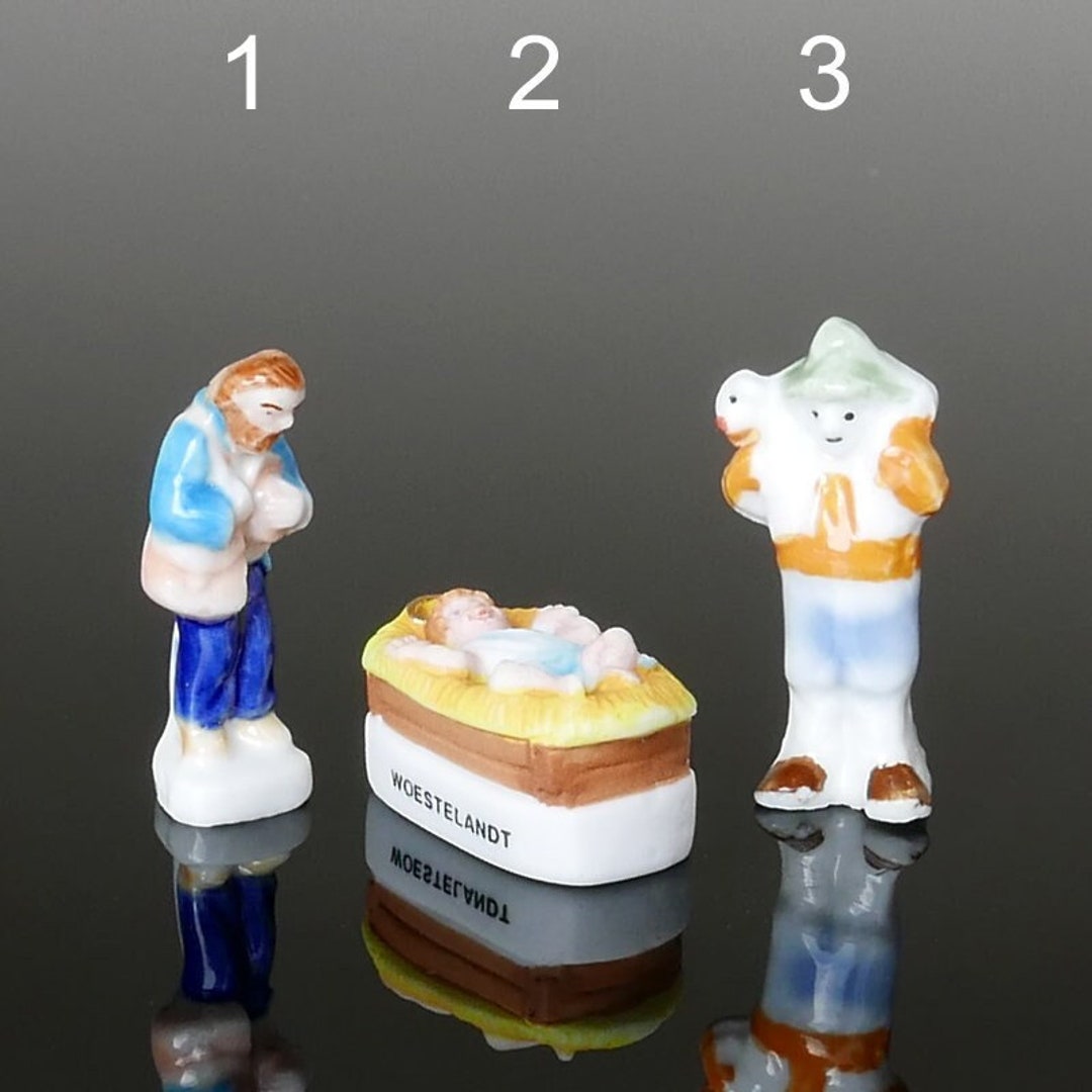 Vintage Miniature Figurine French Feve, Nativity Crib Figure, Baby ...