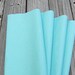 Tissue Paper / 24 Sheets Aqua Blue Tissue Paper | Etsy