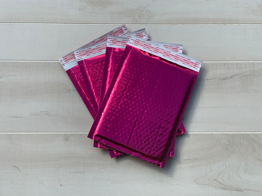 50 Pack 6.5"x9" Metallic Hot Pink Bubble Mailers/padded Mailers - Etsy
