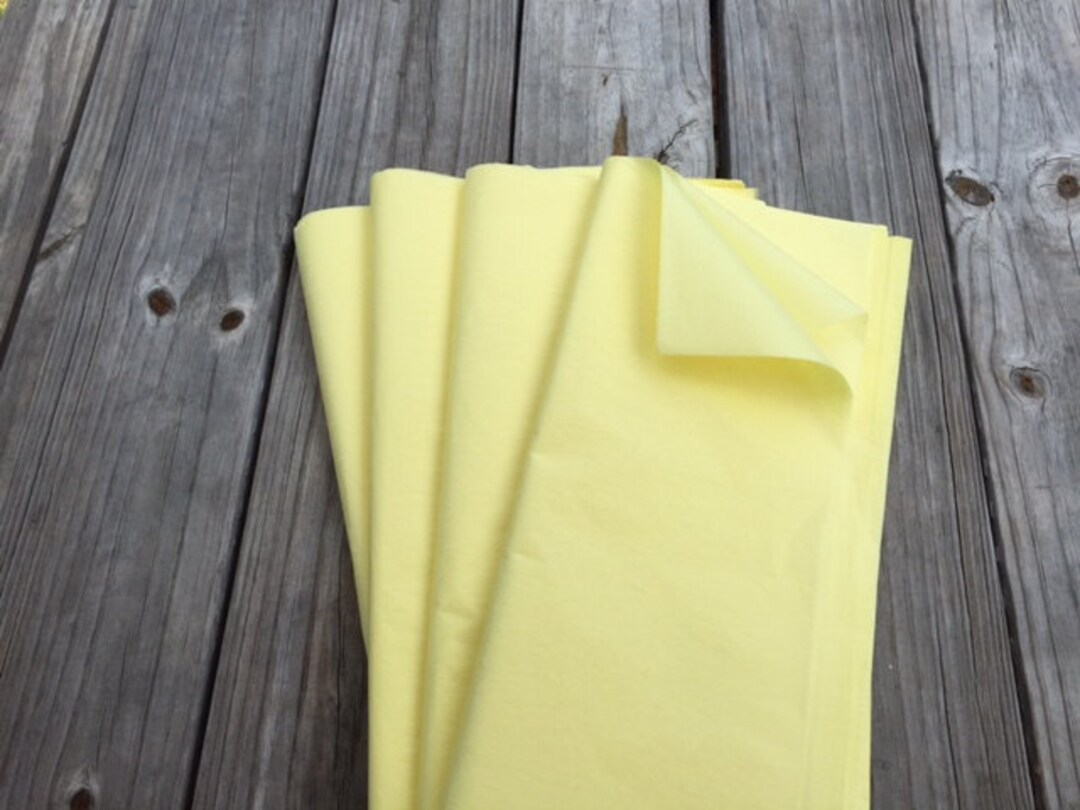 Yellow Tissue Paper 24 Sheets/bulk Tissue Paper/tissue Paper Sheets ...