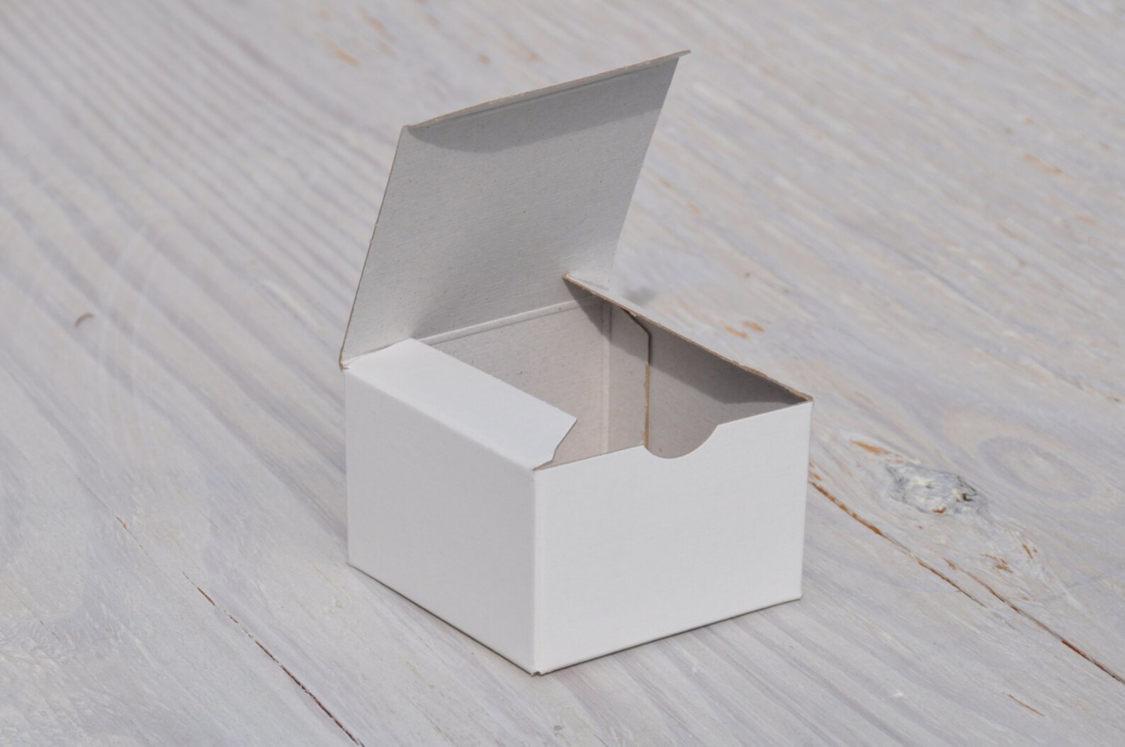 25 White Gift Boxes 3x3x2 One Piece With Tuck Lid - Etsy