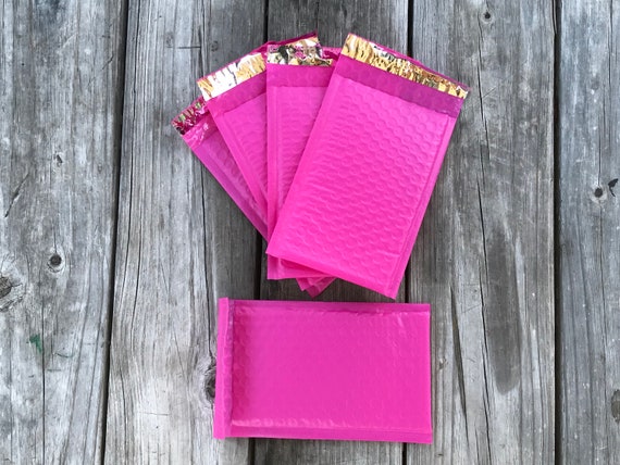 100 Pack 4.25x7 Hot Pink Mailers/bubble Mailers | Etsy