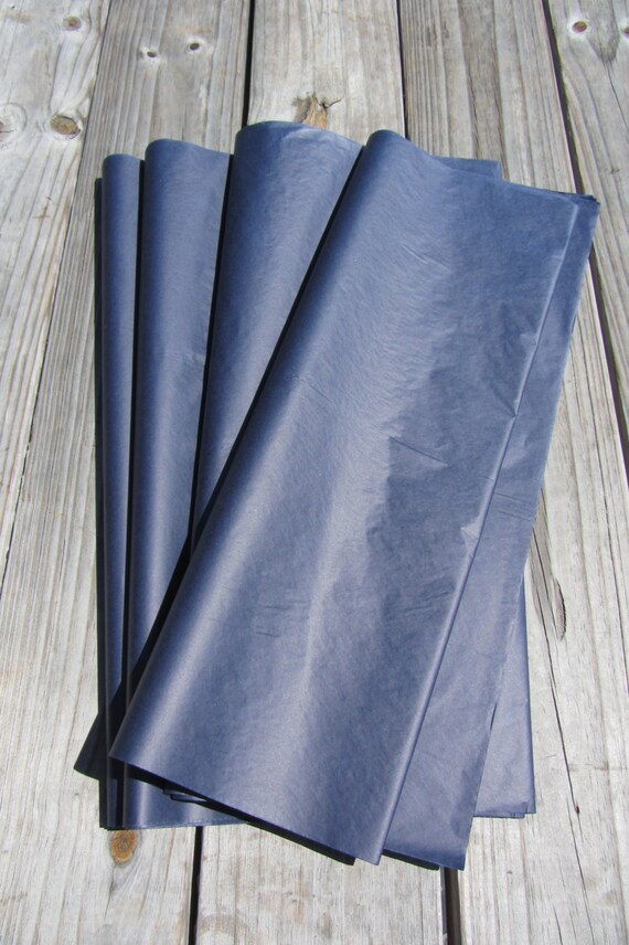 Tissue Paper 24 Sheets Navy Blue Tissue Paper Etsy