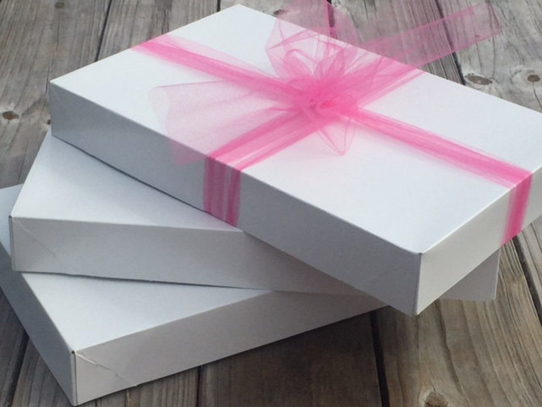 50 Pack 15"x9.5"x2"/white Shirt Boxes /apparel Boxes/gift Boxes/two ...
