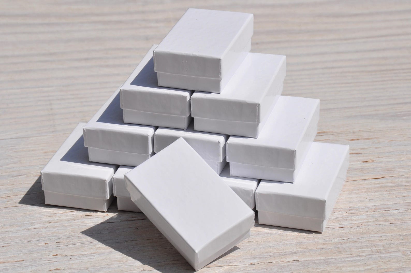 100 White 2x1.5x5/8 Jewelry Boxes Retail Presentation With - Etsy