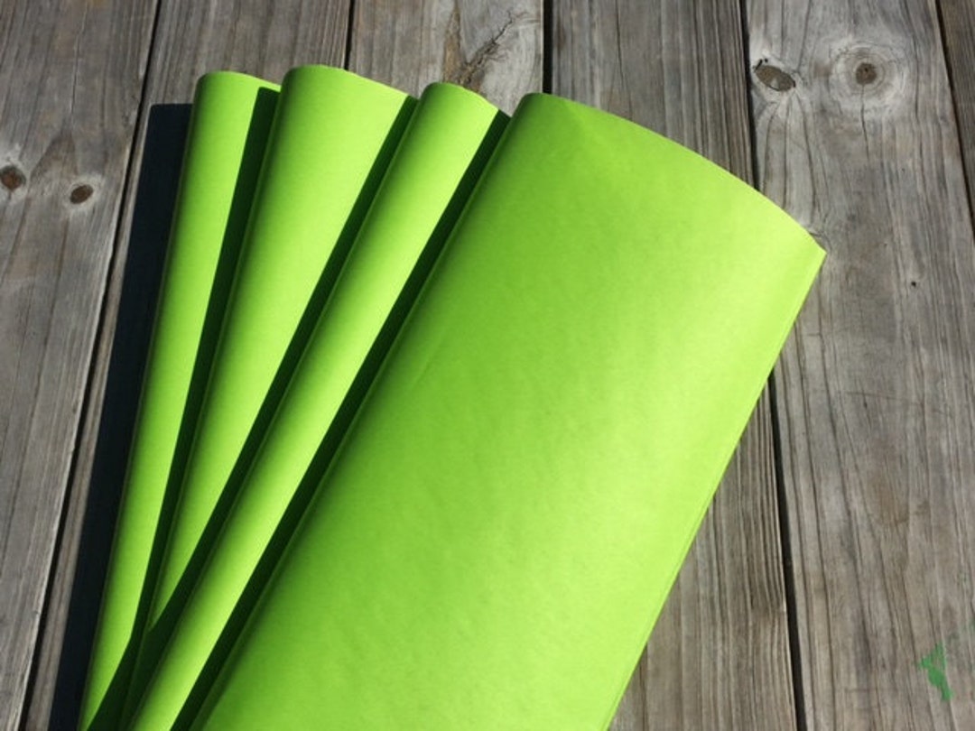 48 Sheets Citrus Green Tissue Paper/ Green Tissue Paper/ - Etsy