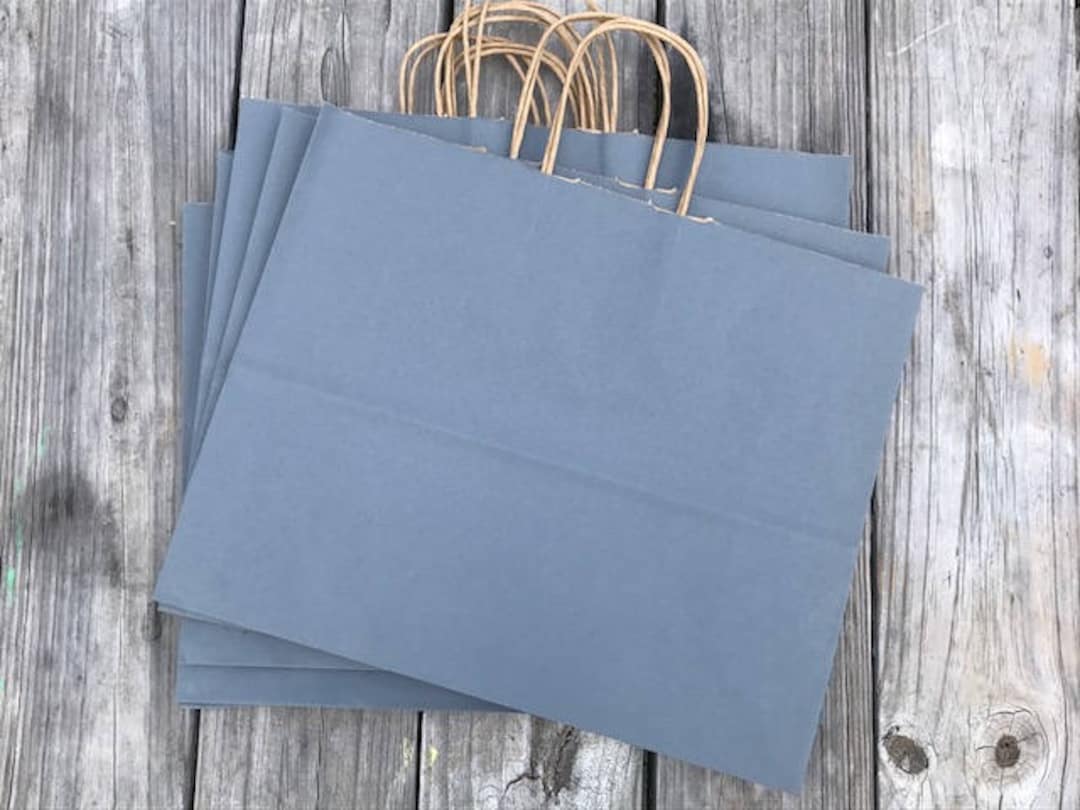 100 Pack- Gray Kraft Shopping Bag 16"x6"x12"/large Gift Bag - Etsy