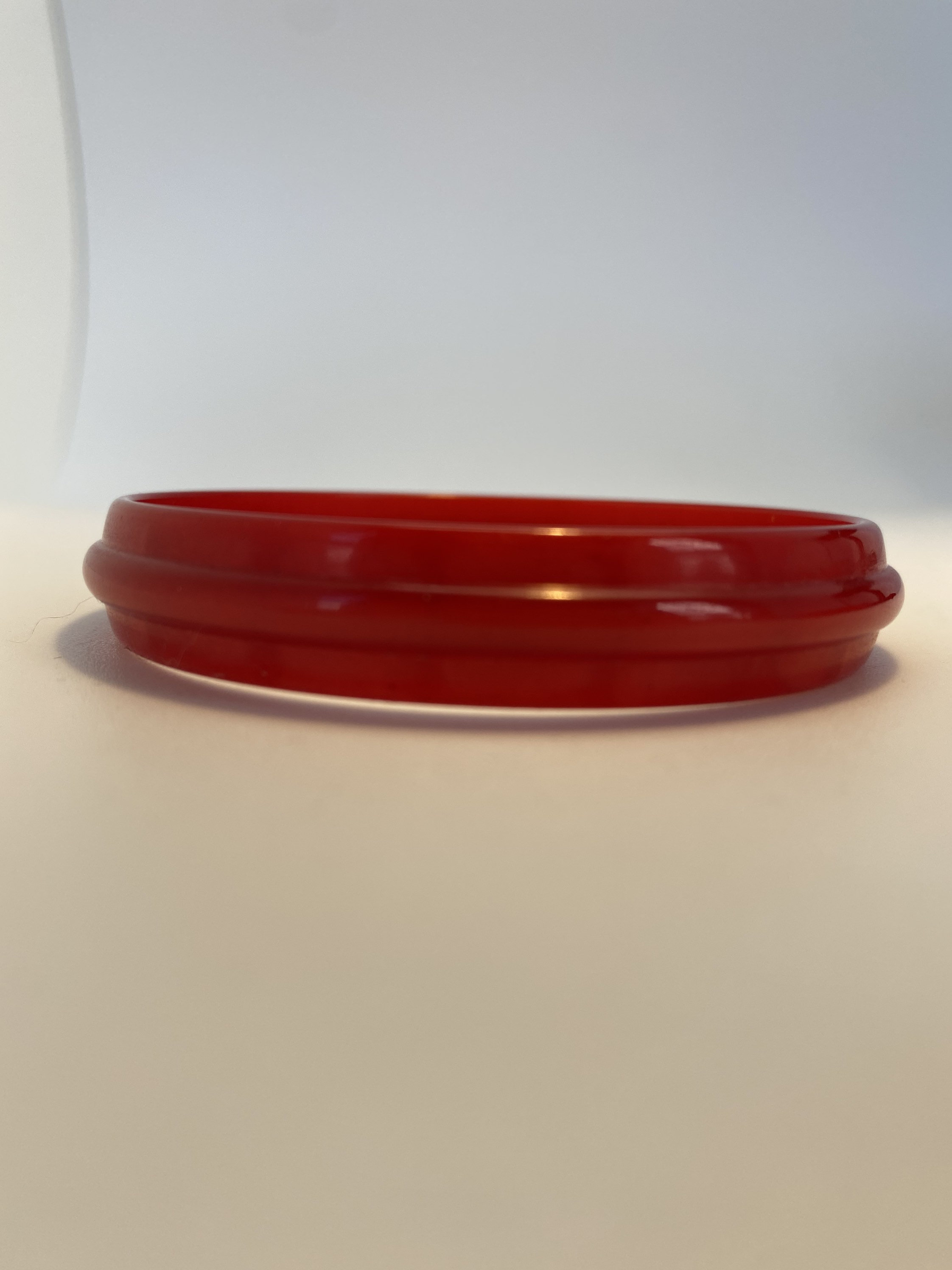 Two Red Pearlescent Lucite Bangles Vintage 1950 - Etsy