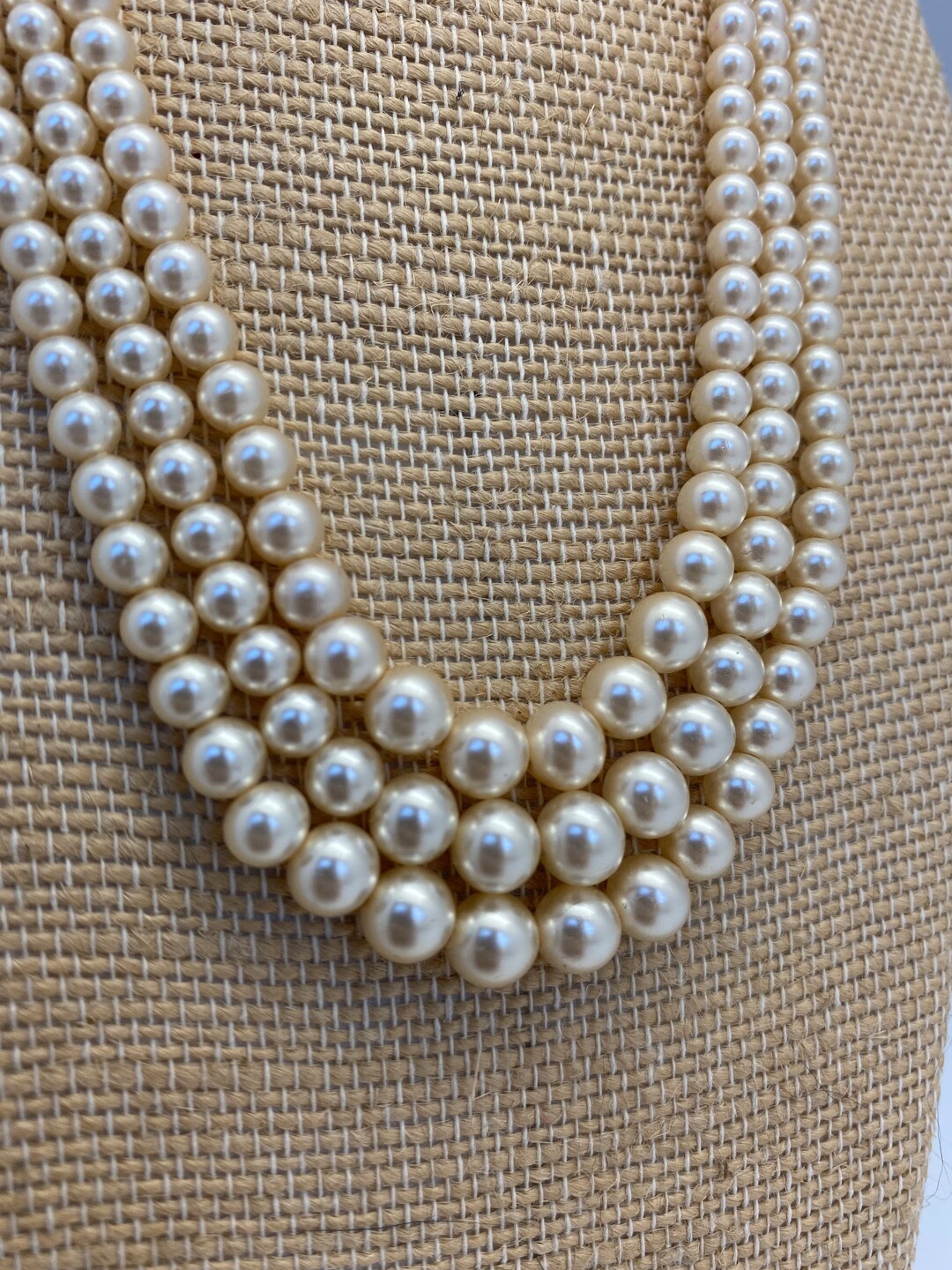 Vintage 1950 Marvella Pearls With Silver Clasp - Etsy