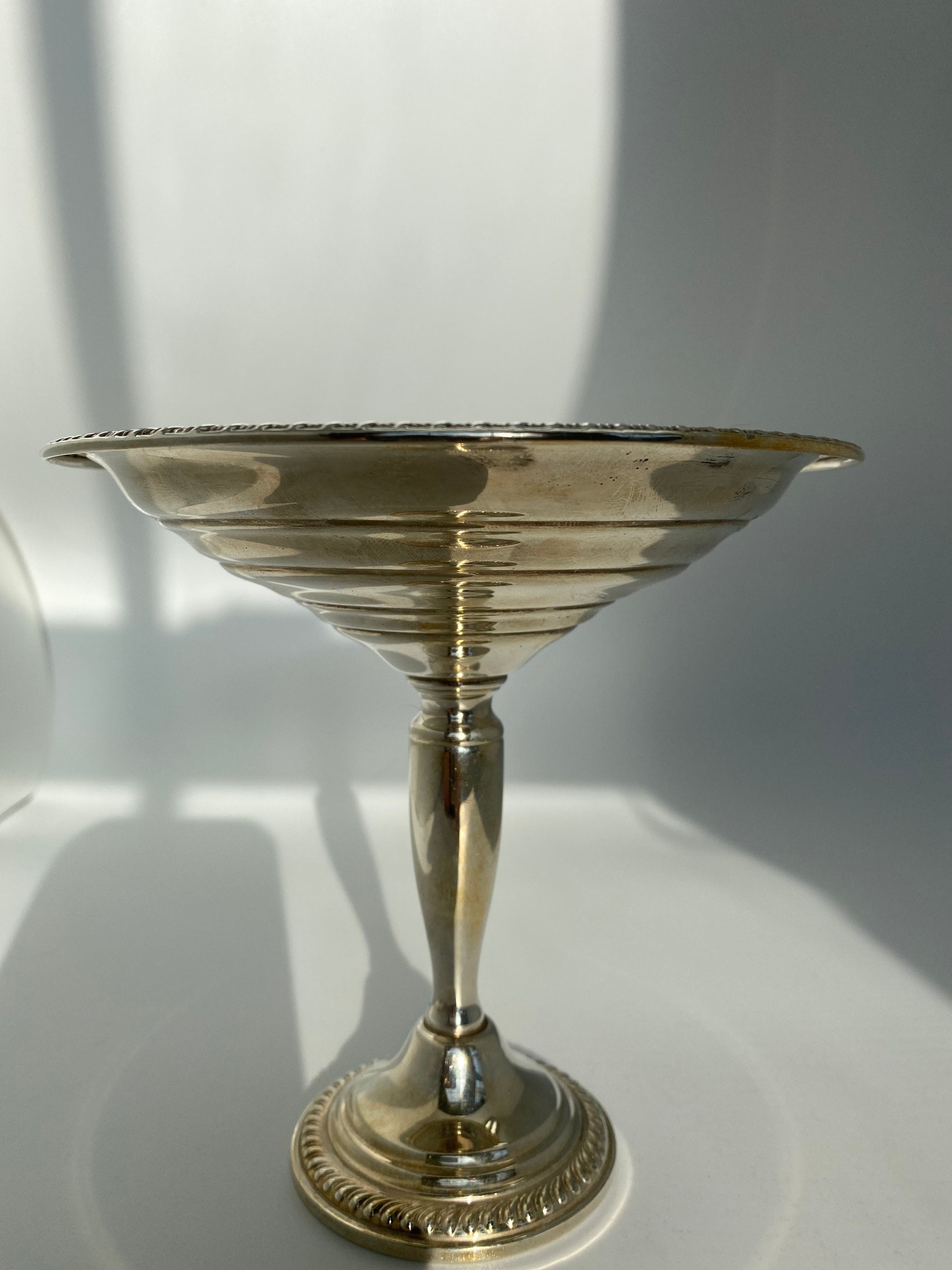 Empire Sterling Silver Weighted Base Candy Dish - Etsy