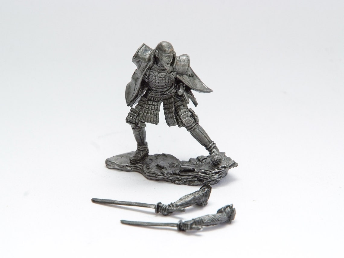 Tin 54mm Japan Katsumoto Samurai 1:32 Scale Figure - Etsy