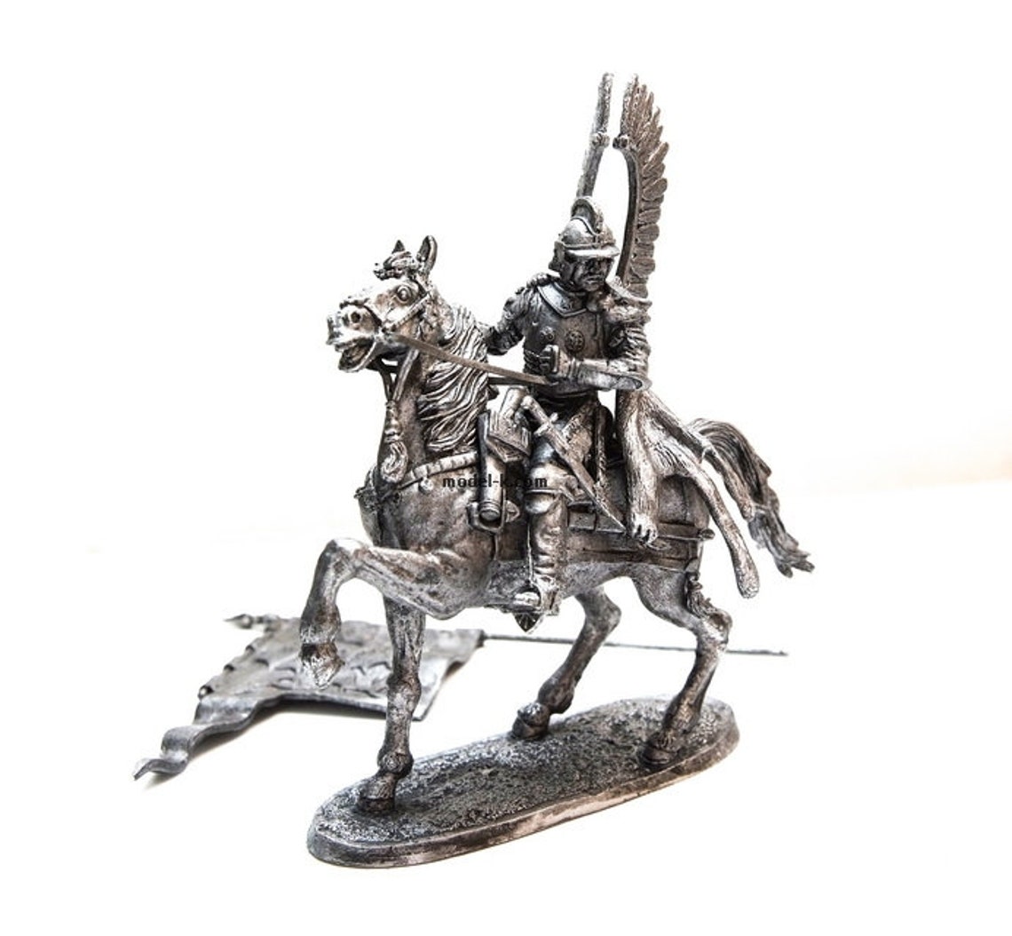 Tin Metal Figure Poland. Winged Hussar 17c 1/32 Scale - Etsy
