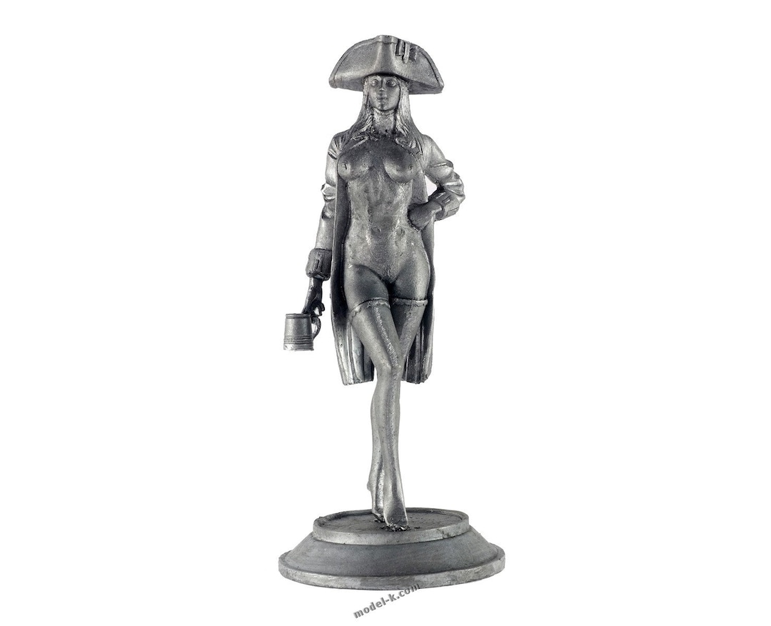 Tin 120mm Pin UP Style Figure. Pirate Women Grain - Etsy