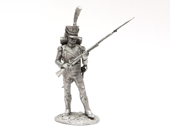 Tin 54mm Napoleonic. Light Infantry Vaulter 1:32 Scale Pewter | Etsy