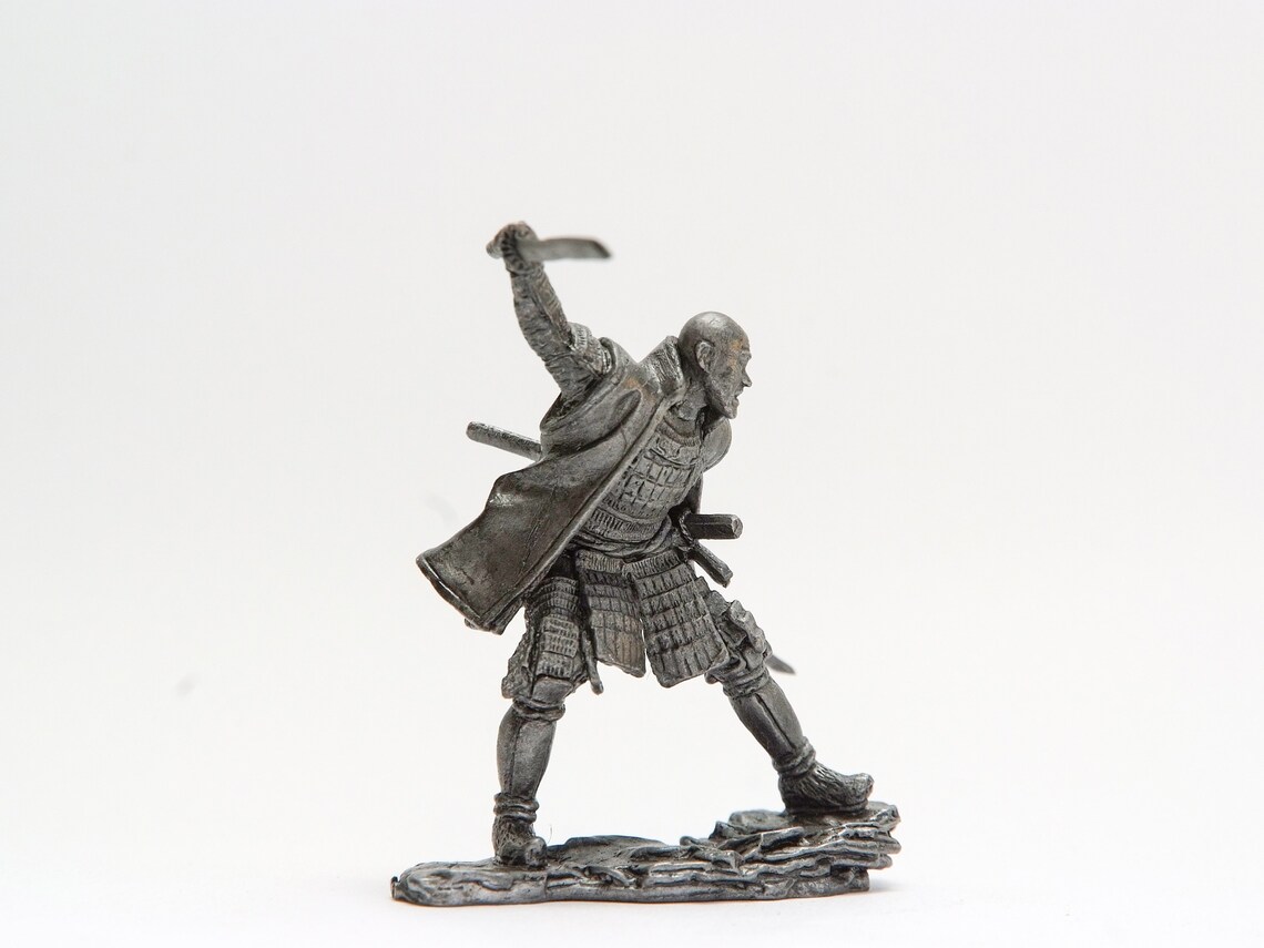 Tin 54mm Japan Katsumoto Samurai 1:32 Scale Figure - Etsy