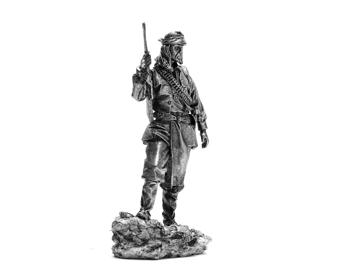 54mm the Golden West. Apache Warrior 1:32 Scale Pewter Miniature - Etsy