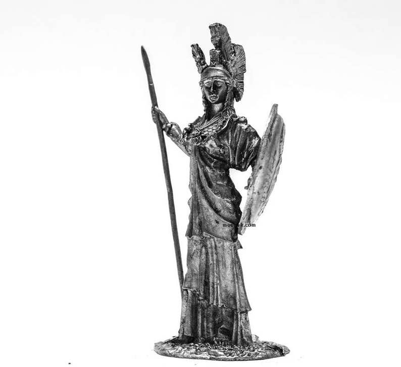 54mm Figurine Minerva the Goddess of Handicrafts and the Art - Etsy