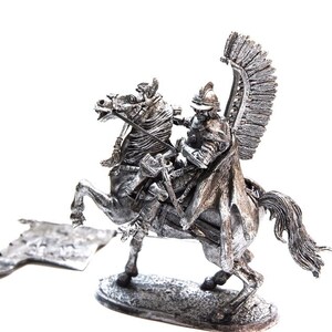 Tin Metal Figure Poland. Winged Hussar 17c 1/32 Scale - Etsy