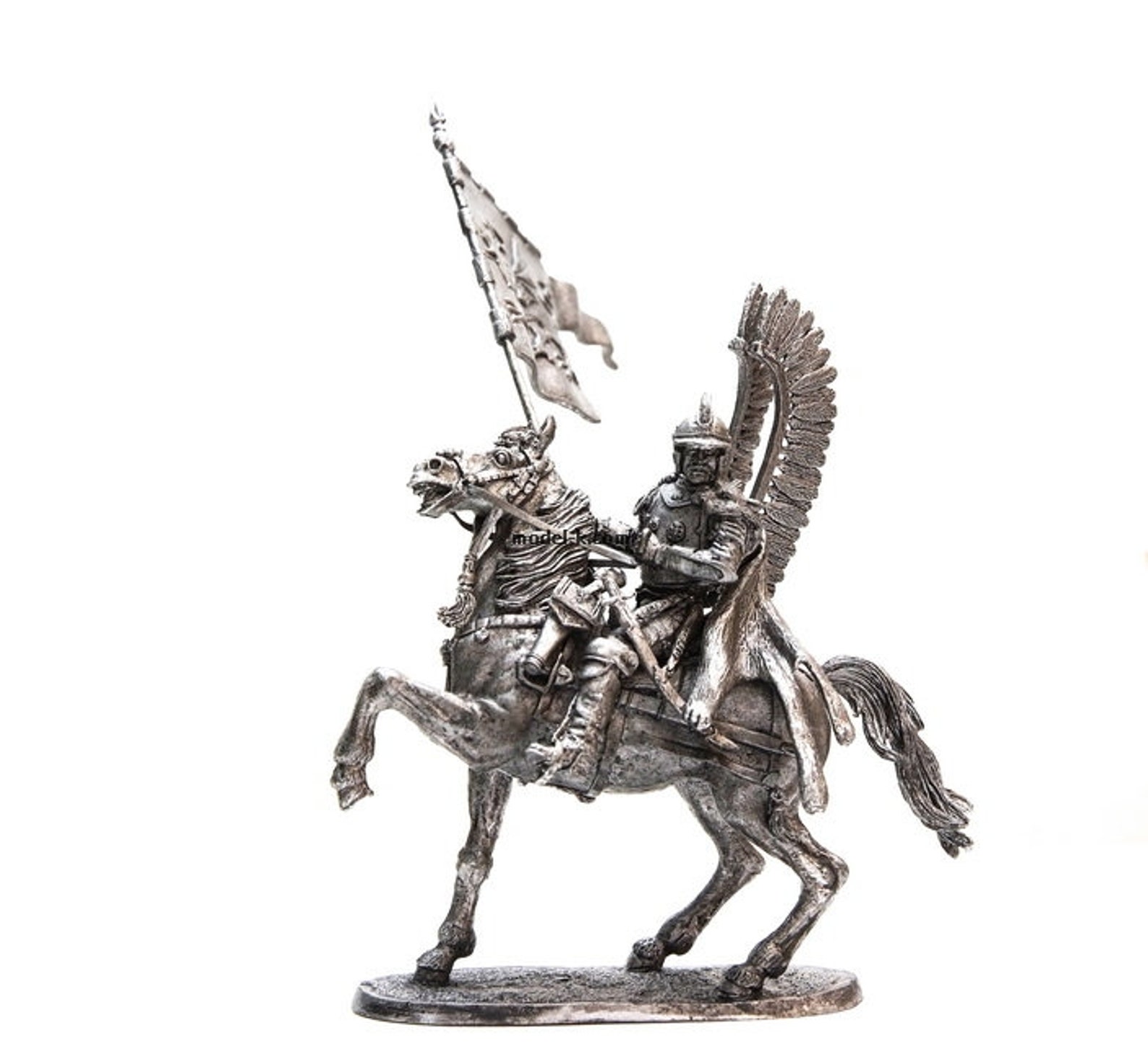 Tin Metal Figure Poland. Winged Hussar 17c 1/32 Scale | Etsy