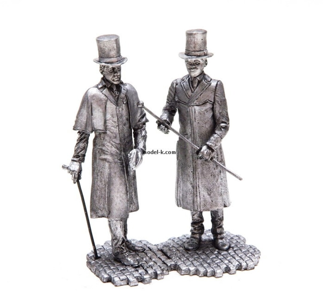 Tin 54mm Sherlock Holmes and Dr. Watson. Sir. Arthur Conan Doyle ...