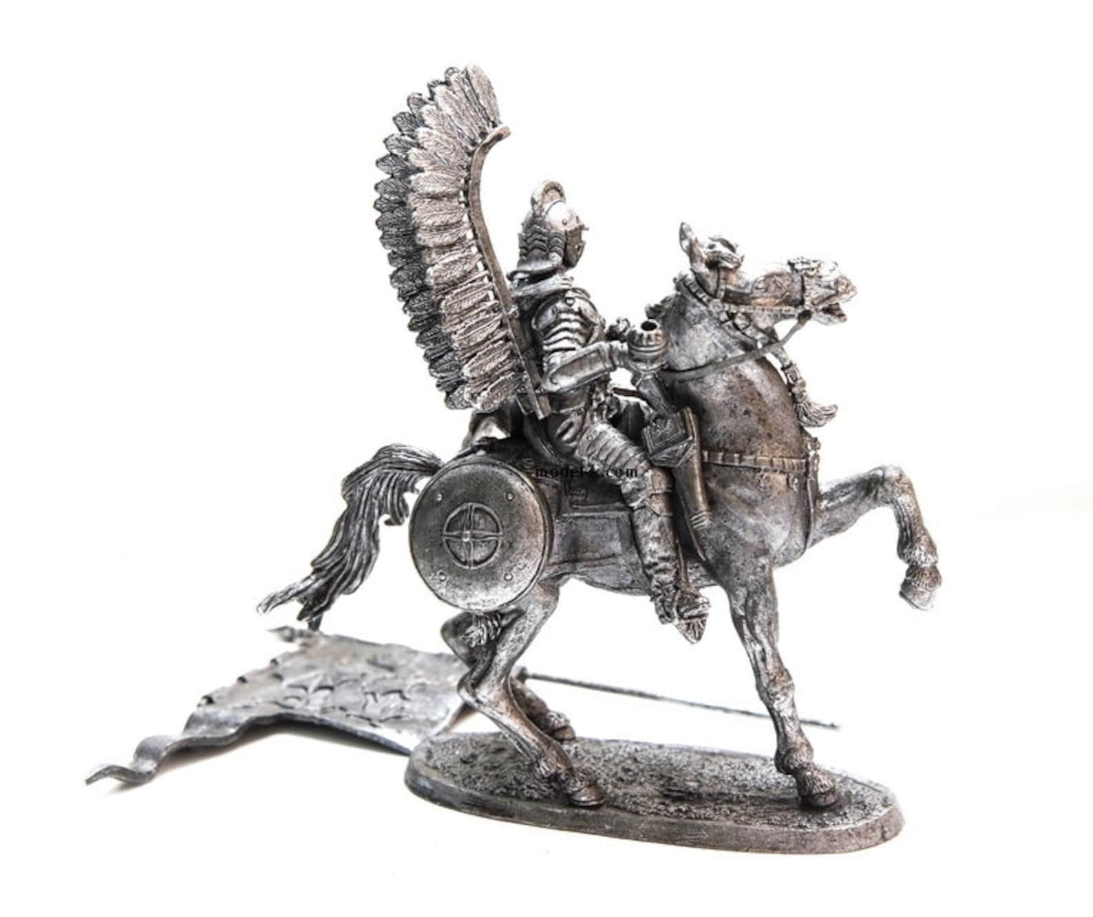 Tin Metal Figure Poland. Winged Hussar 17c 1/32 Scale - Etsy