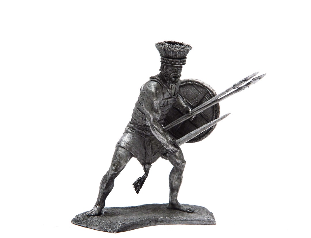 Tin 54mm Egyptians. Philistine Heavily Armed Warrior XIII-XII Centuries ...