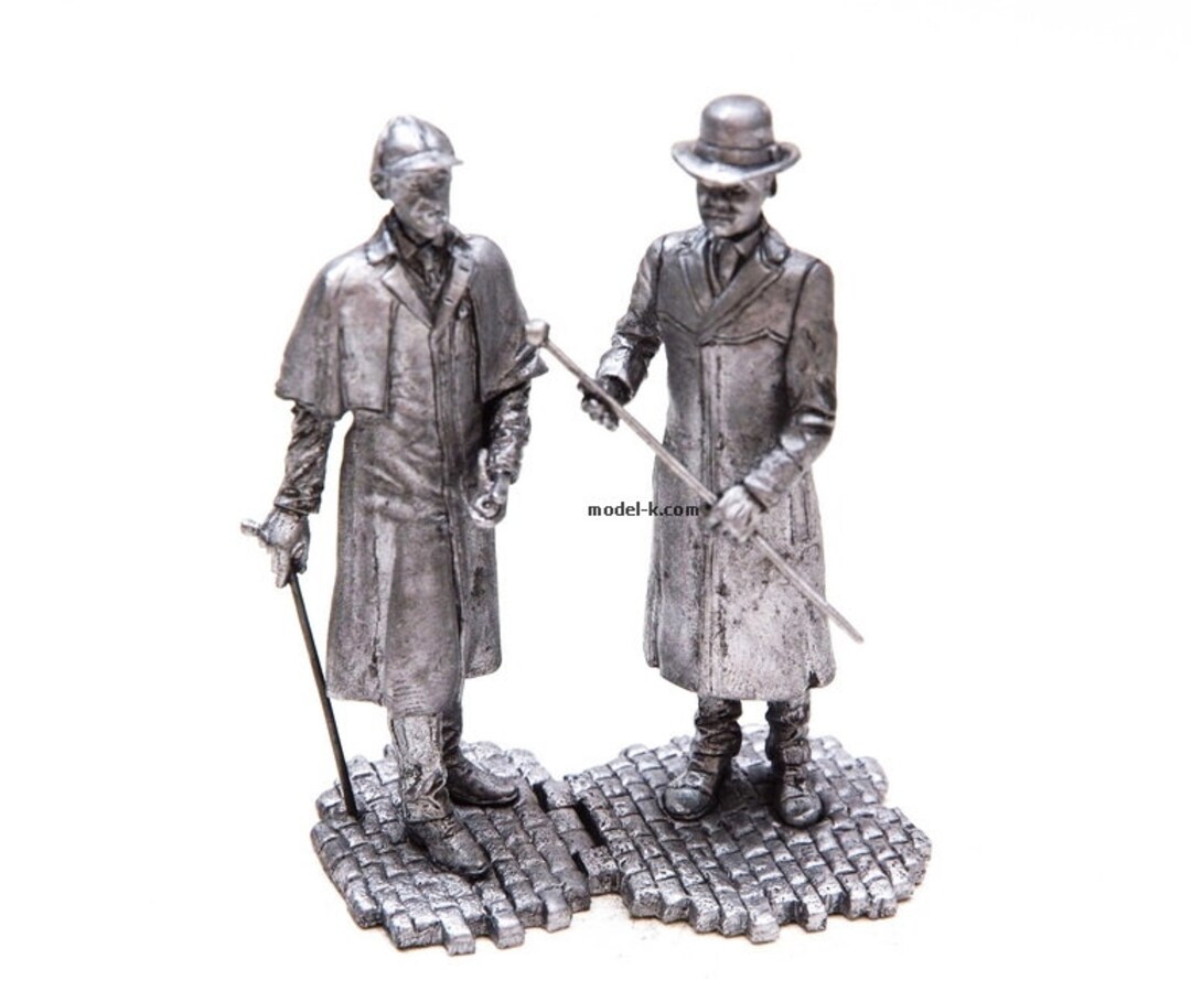 Tin 54mm Sherlock Holmes and Dr. Watson. Sir. Arthur Conan Doyle ...