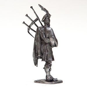 75mm Tin Figurine Scotland. Bagpiper. XIV C. - Etsy