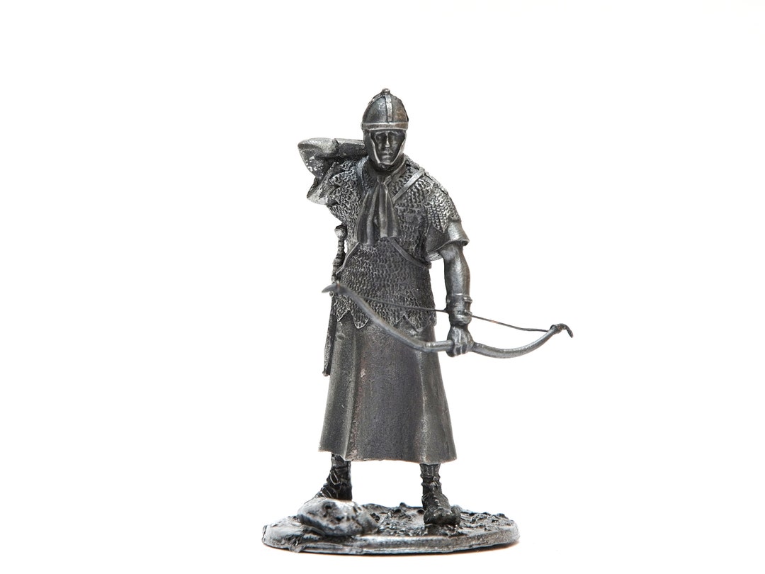 Tin 54mm Roman Archer. 1:32 Pewter Figurine - Etsy