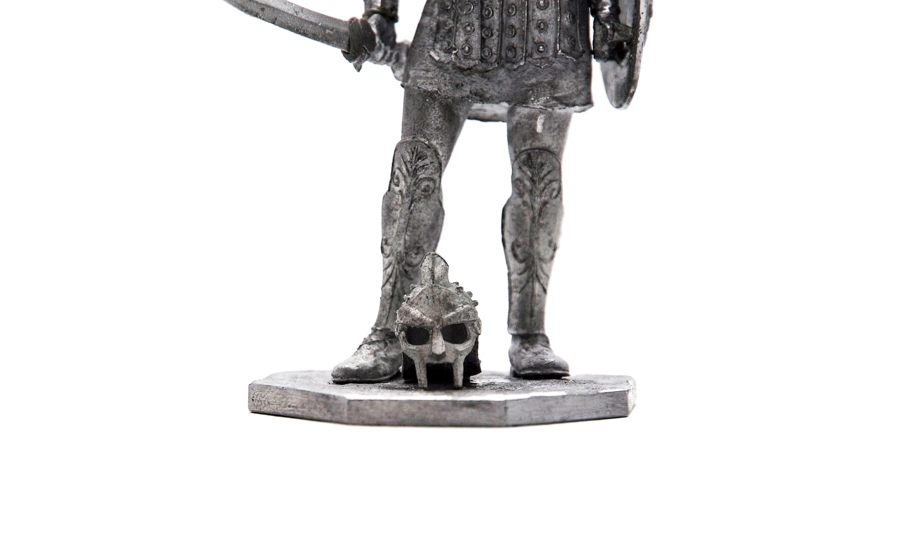 Tin 75mm Rome. Gladiator. Maximus Russell Crowe 1:24 Scale Pewter ...