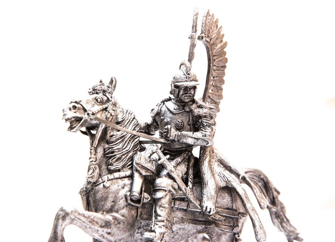 Tin Metal Figure Poland. Winged Hussar 17c 1/32 Scale - Etsy