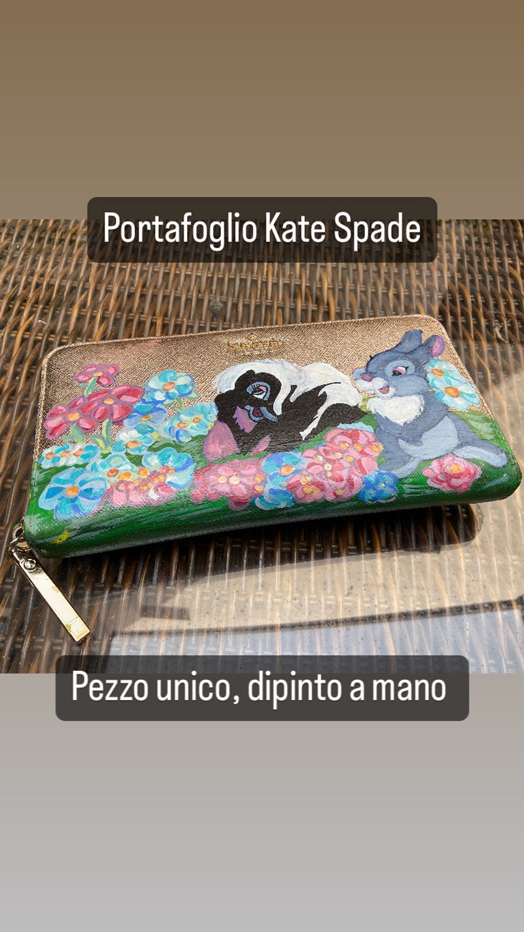 Custom Hand Painted Kate Spade Wallet - Etsy