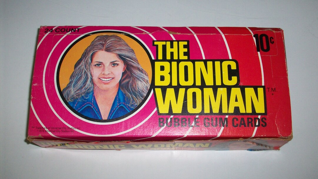 1976 the Bionic Woman Trading Cards Empty Display Box Jaime - Etsy Canada