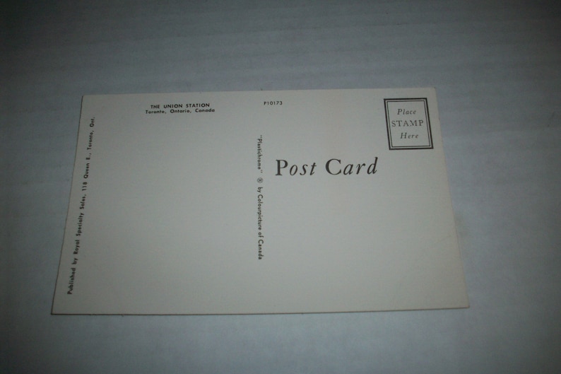 50s Ontario Postcard the Union Station Toronto - Etsy