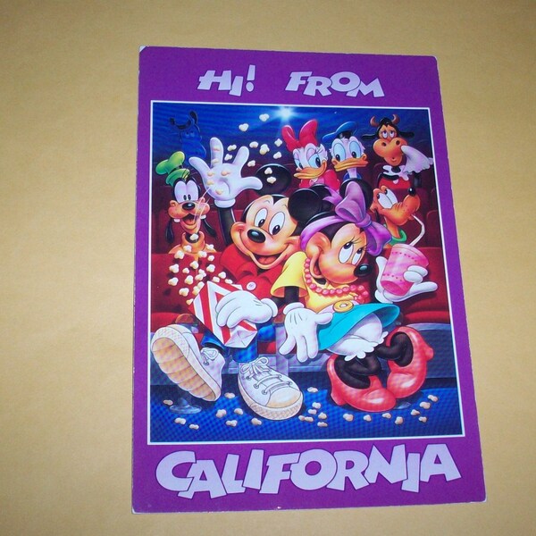 Mickey Mouse Postcard - Etsy