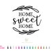 Home Sweet Home Vinyl Wall Decal. Custom Decoration Quote Sticker 17 ...